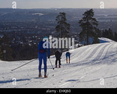Last leg of the Norwegian traditional long distance ski competition ...