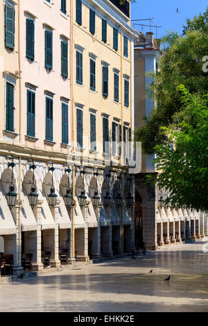 Liston, main promenade, at night, Corfu city, Greece Stock Photo - Alamy
