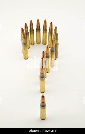 composition with bullets positioned as a question mark Stock Photo - Alamy