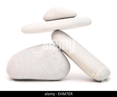 balancing stones isolated on white background Stock Photo - Alamy