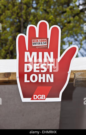 May Day demonstrations of the German Trade Union Federation (DGB) in ...