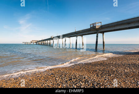 Deal Pier on the Kent coast in south east England UK built in 1957 and ...