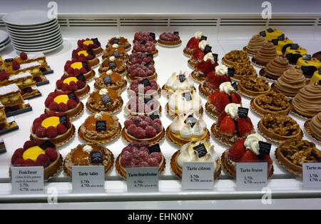 Cake shop display Chamonix France Stock Photo - Alamy