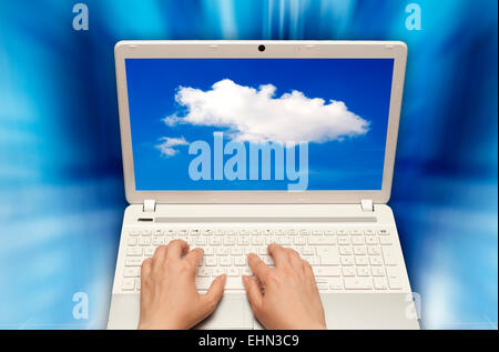 Cloud computing in the technology concept Stock Photo - Alamy