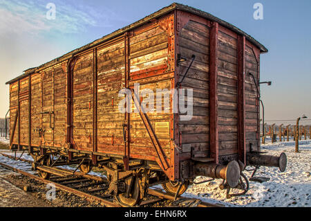 Auschwitz Train Car Stock Photo - Alamy