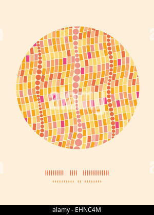 Fire mosaic tiles seamless horizontal torn frame pattern background ...