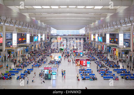 Passengers travel at Shanghai Hongqiao Railway Station in east China's ...