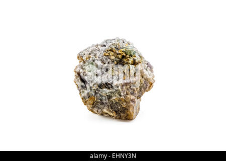 Cubic crystal of mineral Fluorite, calcium fluoride (CaF2 Stock Photo ...