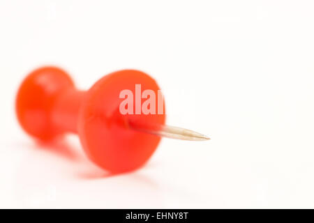 close up of push pin paperclip on white background Stock Photo - Alamy