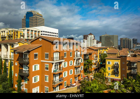 View of buildings in Long Beach, California Stock Photo - Alamy