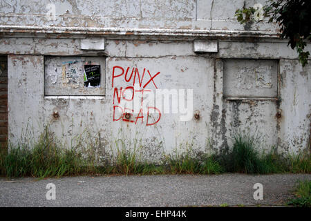 A graffiti, stating 'Punx Not Dead' Stock Photo - Alamy