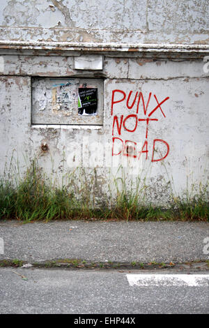 A graffiti, stating 'Punx Not Dead' Stock Photo - Alamy