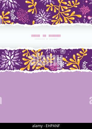 Purple and gold underwater plants horizontal seamless pattern background Stock Photo - Alamy