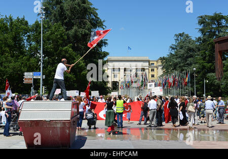 flag of the UNO UN United Nations symbol of peace Stock Photo: 1306762 ...