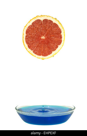 grapefruit with water drops isolated on a white background Stock Photo ...