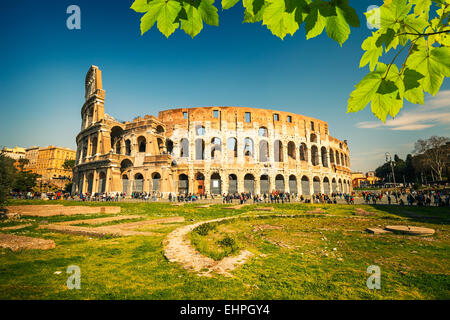 Colosseum at spring in Rome, Italy Stock Photo - Alamy