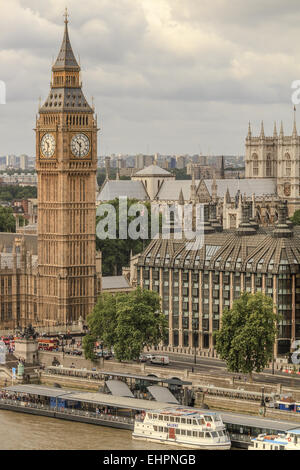 Aerial view of Big Ben London England Stock Photo - Alamy