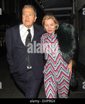 Kate Moss and Mario Testino out celebrating a friends birthday at J ...
