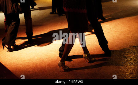 Tango dance event, Milonga, at Tango-Colon, Cologne, North Rhine ...