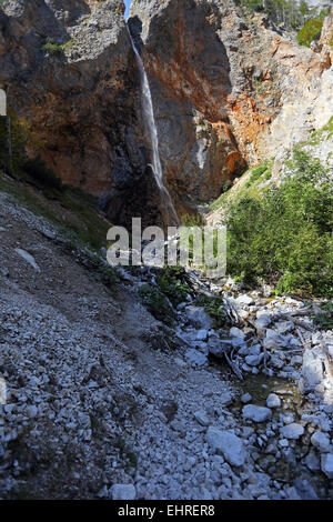 Rinka waterfall, Karawanks, Alps, Slovenia Stock Photo - Alamy
