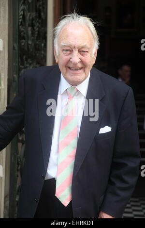 Sir Donald Sinden out and about in London (circa 2010) Featuring: Sir ...