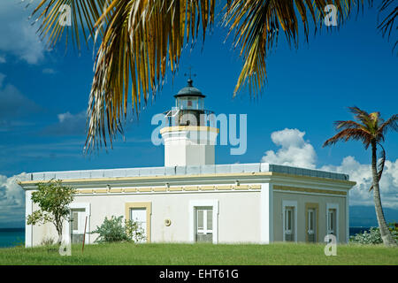 Historic Punta Mulas lighthouse, Isabel Segunda, Vieques Island, Puerto ...