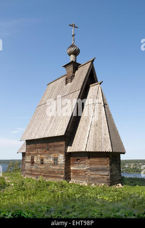 Wooden Church in Ples, Russia Stock Photo - Alamy