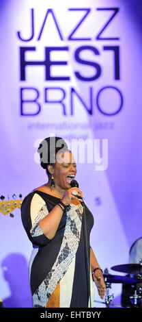 American singer Dianne Reeves sings at JazzFest 2025 in Brno, Czech ...