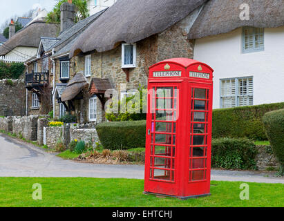 Thatched cottages at Lower Batson, near Salcombe, Devon, England UK ...