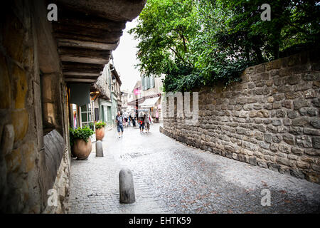 Carcassonne fortress or castle inside the old walled town. Citadel ...