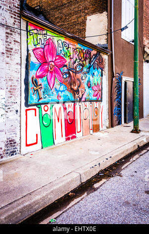 Mural in downtown Baltimore, Maryland Stock Photo - Alamy