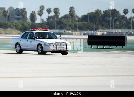 Police Car at LAX Los Angeles International Airport Stock Photo ...