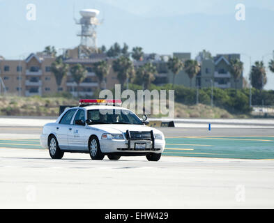 Police Car at LAX Los Angeles International Airport Stock Photo ...
