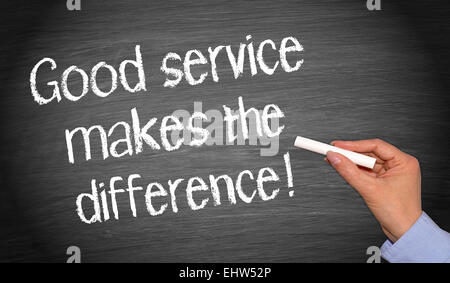 Service makes the difference ! Stock Photo - Alamy