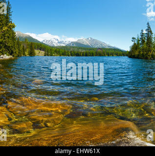Strbske Pleso lake spring view Stock Photo - Alamy