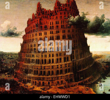 Pieter Bruegel the Elder, The Tower of Babel, painting, 1563 Stock ...