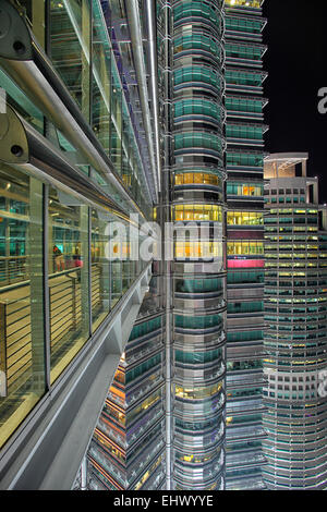 Detail of Petronas twin towers facade, Kuala Lumpur, Malaysia Stock ...