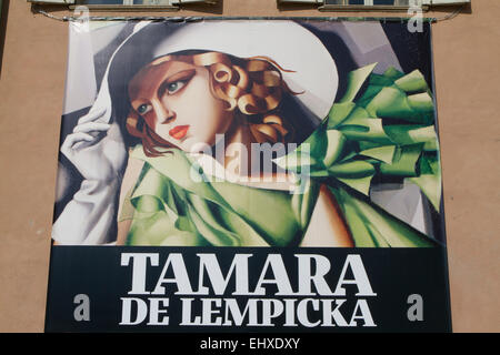 Torino, Italy, 18th March 2015. Tamara de Lempicka paintings on display ...