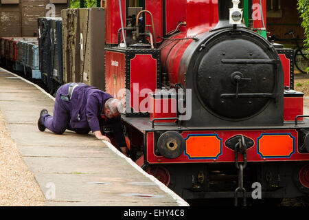0-4-0 steam locomotive "Captain Baxter" with Southern guards/brake ...