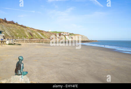 The Folkestone Mermaid by the English Channel in Kent, England Stock ...