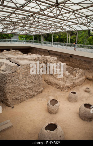 The archaeological site of roman baths at Athens on Greece Stock Photo ...