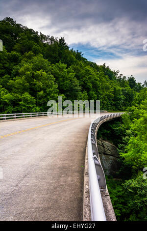 Bridge on the Blue Ridge Parkway in North Carolina Stock Photo - Alamy