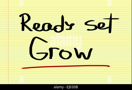 Ready Set Grow Concept Stock Photo - Alamy