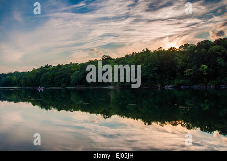 Sunset at Codorus State Park in Pennsylvania Stock Photo - Alamy