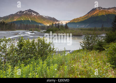 Exit Glacier; Resurrection River; Kenai Mountains; Kenai Fjords ...