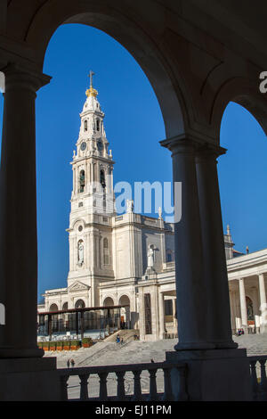 View of the famous holy plaza of Fatima, Portugal Stock Photo - Alamy