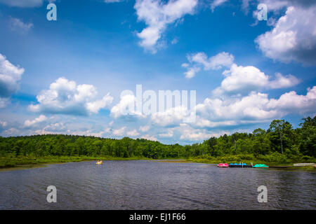 Pendleton Lake, at Blackwater Falls State Park, West Virginia Stock ...