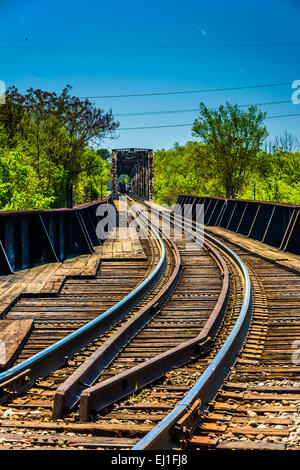 Railroad tracks in Richmond, Virginia, USA Stock Photo - Alamy