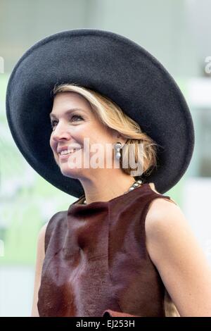 Lubeck, Germany. 19th Mar, 2015. Queen Maxima of The Netherlands visits ...