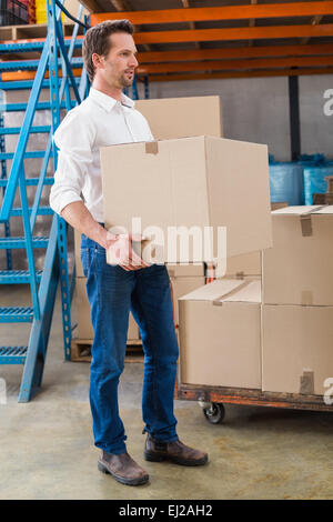 Loading freight trolley Stock Photo - Alamy